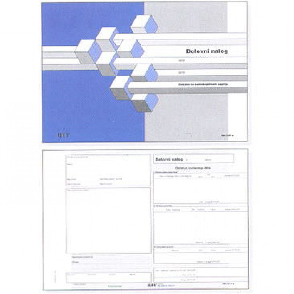Obrazec ALEA 5,63a - delovni nalog A4